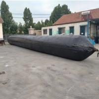 China Rubber Pneumatic Air Bags , Black Cylindrical Boat Launching Airbag for sale