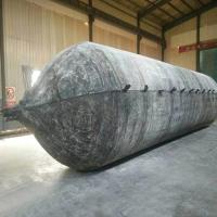 China Rubber Pneumatic Air Bags , Black Cylindrical Boat Launching Airbag for sale