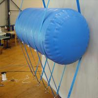 China Pillow Size Air Valves Boat Lift Flotation Bags , Cylindrical Underwater Lifting Bags for sale