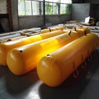 China Pillow Size Air Valves Boat Lift Flotation Bags , Cylindrical Underwater Lifting Bags for sale