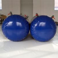 China Pillow Size Air Valves Boat Lift Flotation Bags , Cylindrical Underwater Lifting Bags for sale
