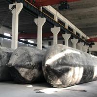 China Cylindrical Inflatable Marine Salvage Bags Ship Launching Inflatable Airbags for sale