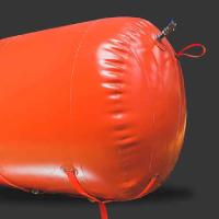 China Cylindrical Underwater Lift Bags Marine Salvage Airbags Inflatable Air Lift Bag for sale