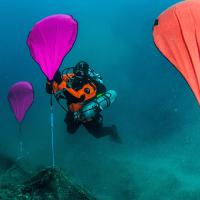 China 50t Commerical Inflatable Marine Salvage Lifting Bags Underwater Air Lift Bags for sale