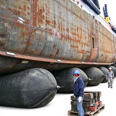 China Heavy Duty Ship Launching Balloon and Ship Launching Airbag with High Strength for Long Service Life for sale