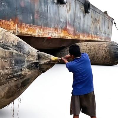 China Strong Load Bearing Ship Launching Balloon and Ship Launching Airbag with Easy Installation and Cost Effective Design for sale