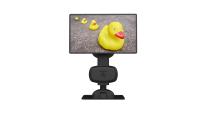 China Black Neck Exercise Device Of Automatic Lifting LCD Screen Stand Relieve Neck Pain for sale