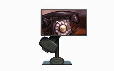 China Automatic Lifting Rotating Monitor Mount Stand To Relieve Neck Stiff for sale