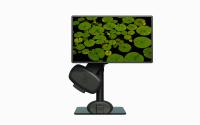 China Black Electric Lifting Rotating Monitor Laotop Arm Bracket To Prevent Neck Stiff for sale
