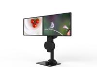 China Electric Lifting Rotating Dual Monitor  Stand For Relieve Neck  Pain for sale
