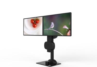 China Electric Lifting Rotating Dual Monitor  Stand For Relieve Neck  Pain for sale
