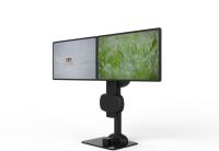 China Electric Lifting Rotating Dual Monitor  Arm Stand For Relieve Neck  Pain for sale