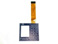 China FPC Copper Circuit Waterproof Flexible Membrane Switches With LED Mounting And ZIF Connector for sale