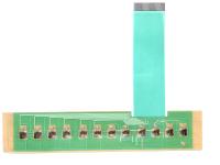 China Emboss Energy Saving LED Membrane Switch With Touch Push Keys Button for sale