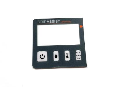 China Custom Lcd Display Industrial Digital Printed Overlays With Tactile Keys for sale