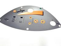 China Waterproof Instrument Adhesive Membrane Touch Control Panel With LED Light for sale