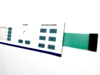 China Customized Size Flat Push Button Membrane Switch With 2.54MM Female Connector Houdsing for sale