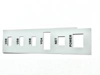 China PMS Matching PC Custom Graphic Overlays With 3M467 Rear Adhesive for sale