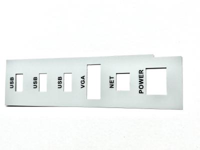 China PMS Matching PC Custom Graphic Overlays With 3M467 Rear Adhesive for sale