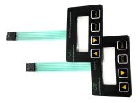 China Screen Printing Waterproof Membrane Switches Silver Conductive Circuit With 2.54MM Pitch for sale