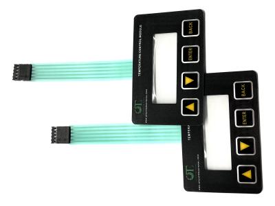 China Screen Printing Waterproof Membrane Switches Silver Conductive Circuit With 2.54MM Pitch for sale