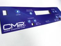 China Pocket Layered Graphic LCD Printing LED Membrane Switch Foil For Medical Enclosure for sale