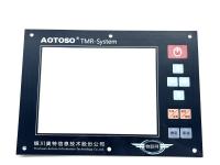 China Embossing Tactile Dome Membrane Graphic Overlay For Internet Touch Screen for sale