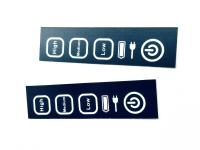 China Adhesive Graphic Overlay Label  With Embossing Dome For Good Tactile for sale