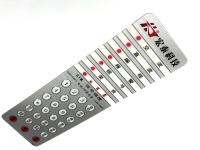 China Chrome Ink Printing Digital Printed Overlays for Matrix Button Design Remote Controller for sale