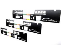 China Texture Finish Polyester MS500 Graphic Overlay Label For Audio Enehencement for sale