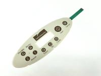 China Matrix Sealed Industrial Membrane Switches 1mm Pitch With Led Embedded for sale