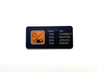 China UV Proof PCB Membrane Keypad One Metal Snap Button With LED Mounted for sale