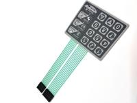 China Custom OEM Flat Membrane Keyboard Backlit Membrane Switch For Baby Security Monitor for sale