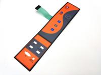 China Solid Printing Silver Pad Domes Membrane Keypad Manufacturer With  2.54MM Pitch Connector for sale