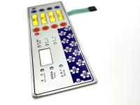 China Polycarbonate Glossy Metal Dome Tactile Button Switch With Nicmatic Female Connector for sale