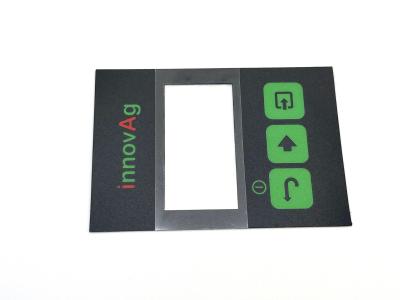 China Custom Industrial Control Panels OEM Pmma Window With Digital Print And Fiber Optic Backlight for sale