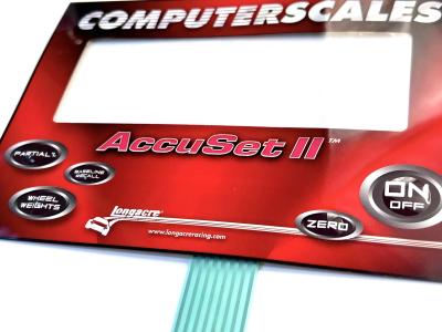 China Acrylic Adhesive Custom Waterproof Membrane Switch With Rim Embossing for sale