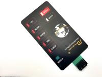 China Polyester Female Connector Led Membrane Switches With Metal Clike Dome Buttons for sale