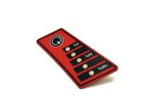 China Waterproof LED Membrane Switch 0.125mm With Velvet Texture for sale