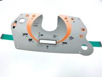 China Four Color Mate Surface Membrane Key Pad With LED Illuminated for sale