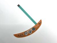 China Emboss Type Silicone Membrane Switch LED Light For Testing Controller for sale