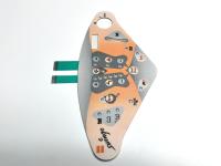 China Clear LED Windows 6 Layers Polyester Push Button On Off Switch With 1 Million Life Cycles for sale