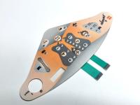 China Clear LED Windows 6 Layers Polyester Push Button On Off Switch With 1 Million Life Cycles for sale