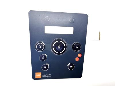 China Rim Embossing Keys Laser Membrane Switch Keypad Panel Foil Inkjet Printing for sale