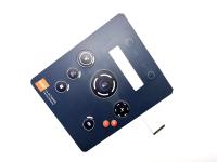 China Texture Coating 1x3 Matrix Fpc Touch Panel With Perimeter Emboss All Keys for sale
