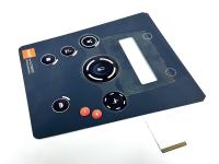 China Matrix Sealed Industrial Membrane Keyboard With Led Embedded for sale