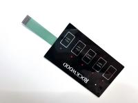 China LED Backlight Screen Printing  Membrane Keypad Suppliers With Transparent Window Display for sale