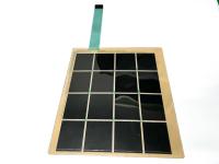 China Tactile FFC Flex Cable Silicone Membrane Switch With Female Scrip Housing for sale