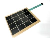 China Tactile FFC Flex Cable Silicone Membrane Switch With Female Scrip Housing for sale