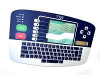China Silver Conductive Circuit Backlit Membrane Switch Panel For Ocean Monitor for sale